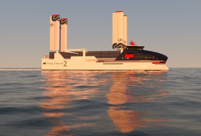 Energy Observer: lancement en 2025 d'un cargo de 120 m zéro émission
